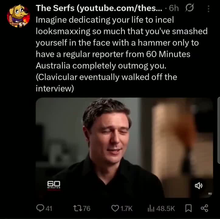 Clavicular interacting with a normal person