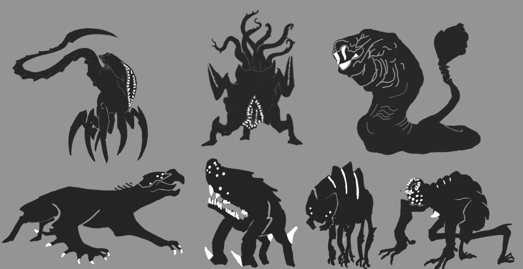 Official (old) DRG creature concepts and concept art