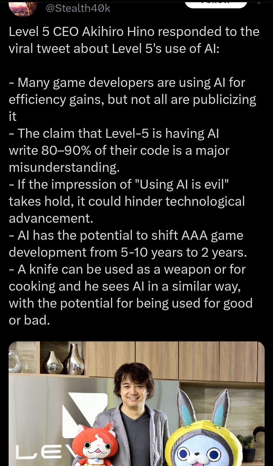 idealistic dandy nonsense