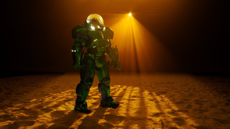 Man of Tomarrow sneak peak of Luthor's power suit