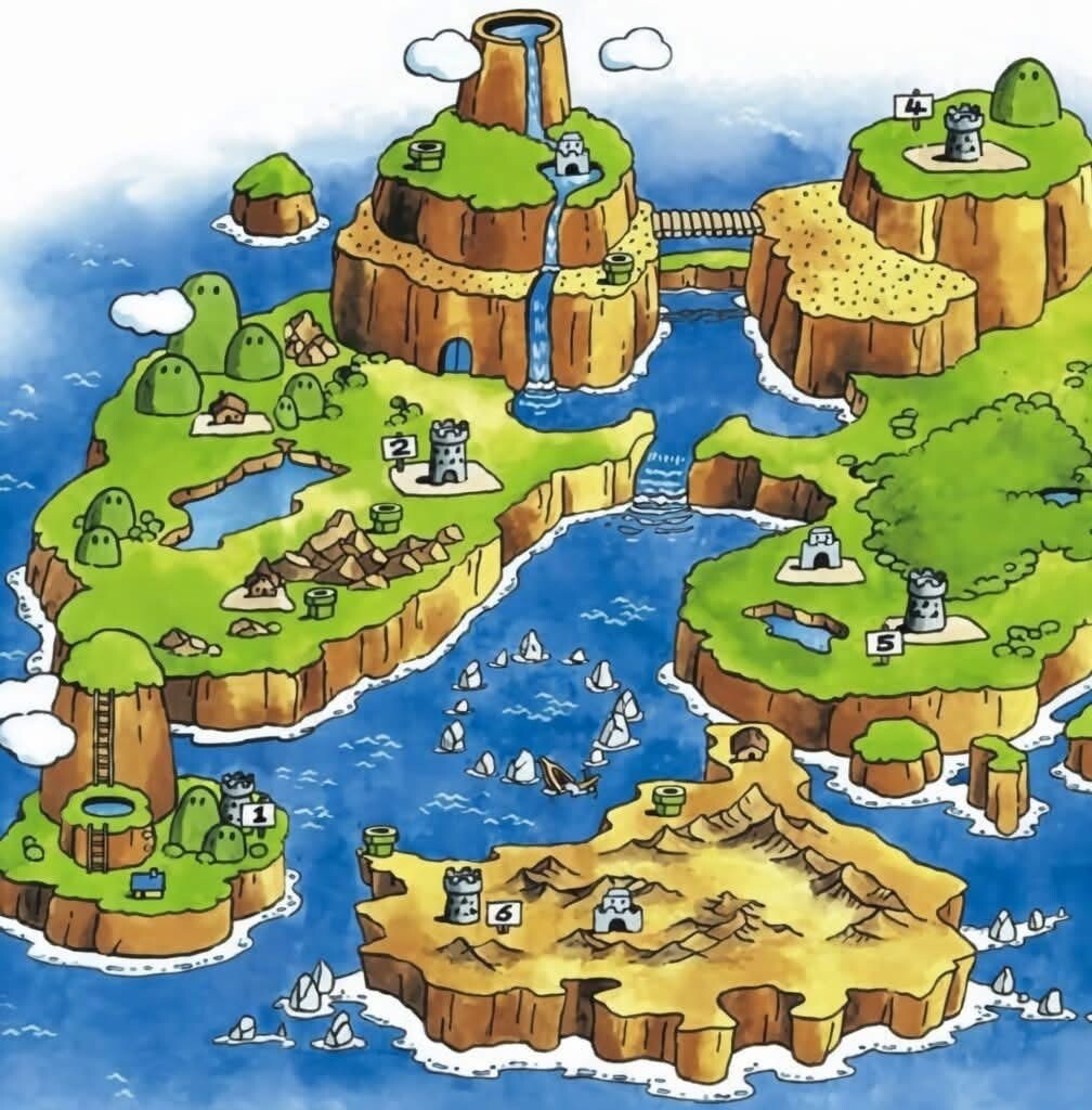 Mario world map