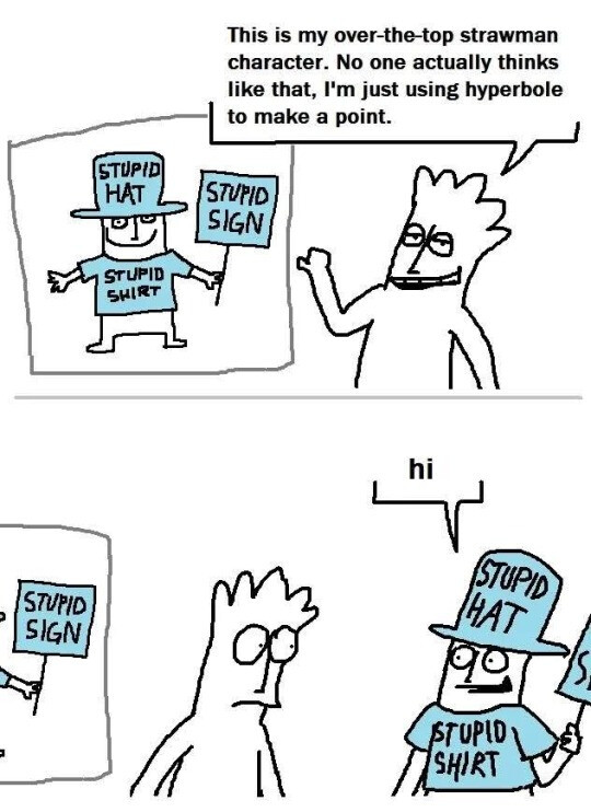 Put your favorites strawman in the comments