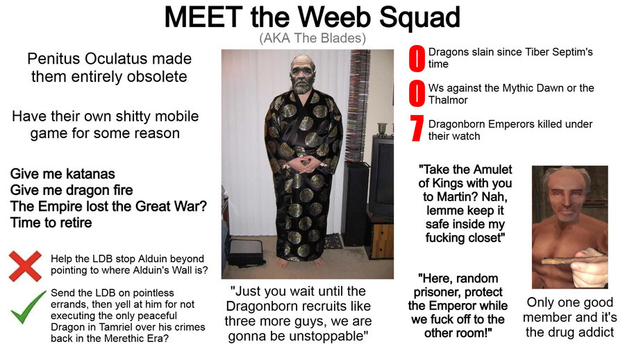 while you were out partying, I slandered the blades